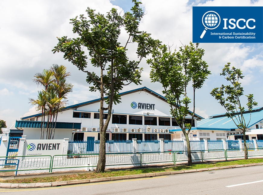 Avient’s Singapore Production Facility Receives ISCC PLUS Certification for Bio-Derived ...
